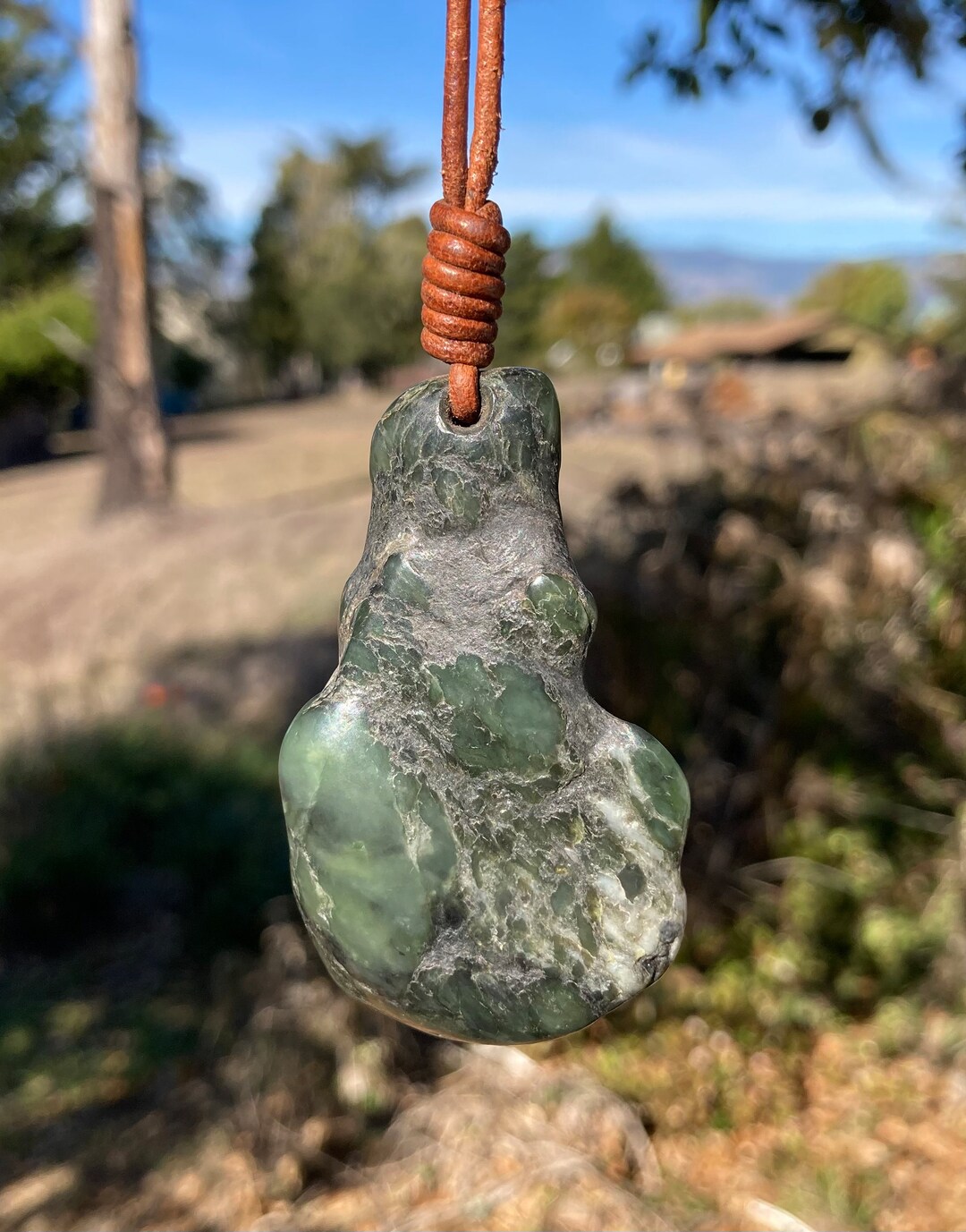 Big Sur Botryoidal Jade Pendant - Etsy