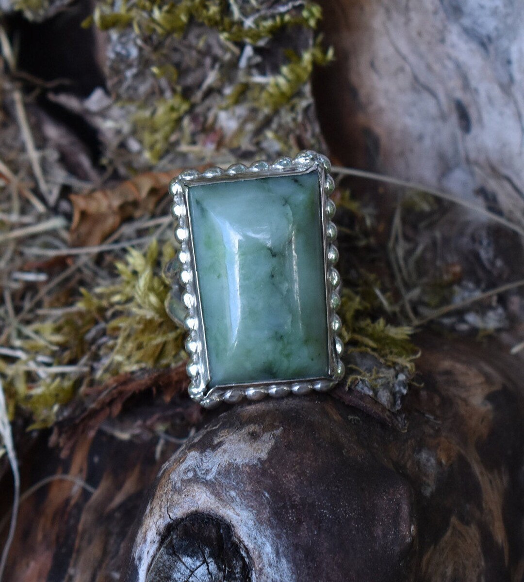 Eel River Botryoidal Jade Ring - Etsy