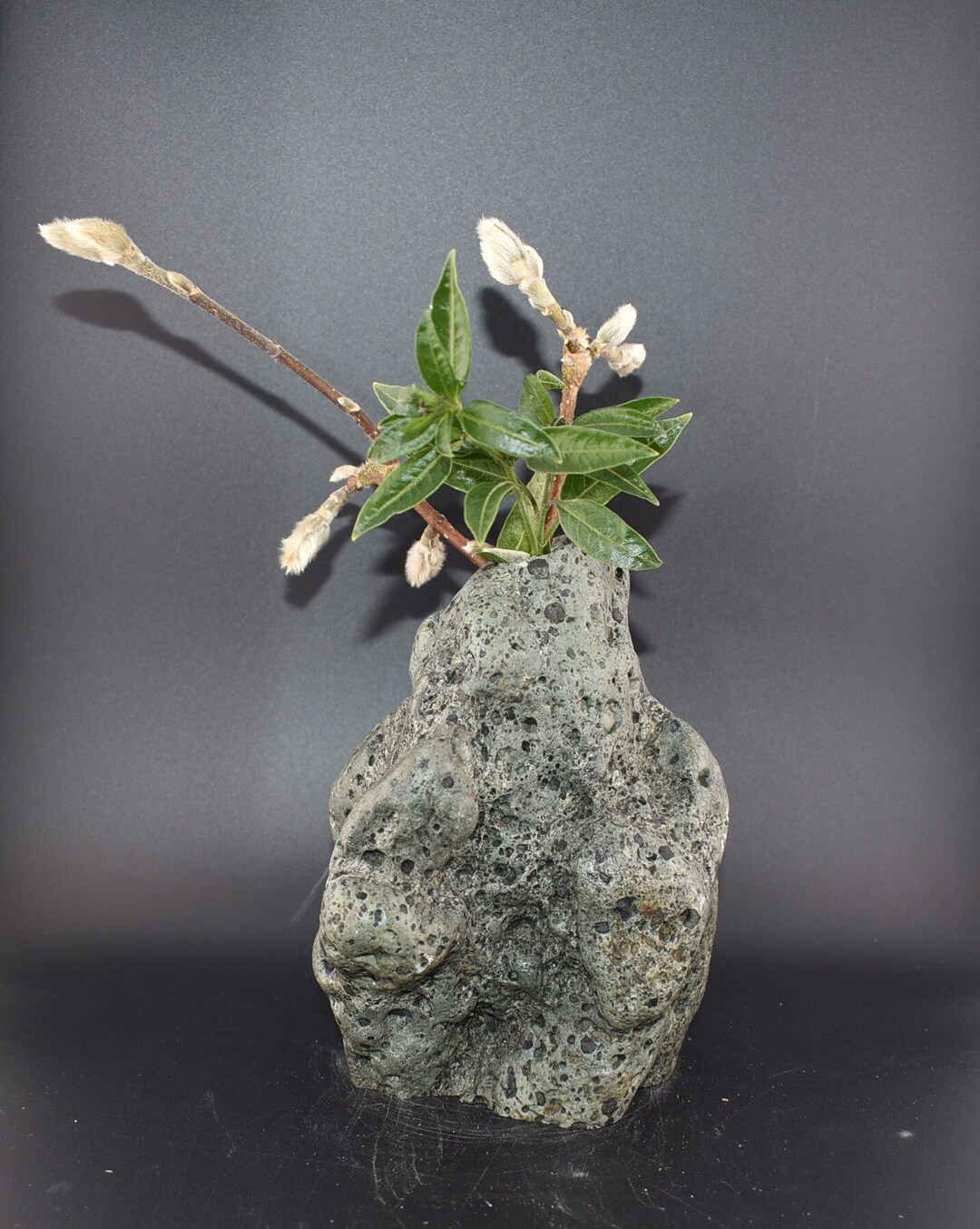 Natural Rock Vase, Candle Holder, Stone Vase, Handcrafted Stone Vase ...