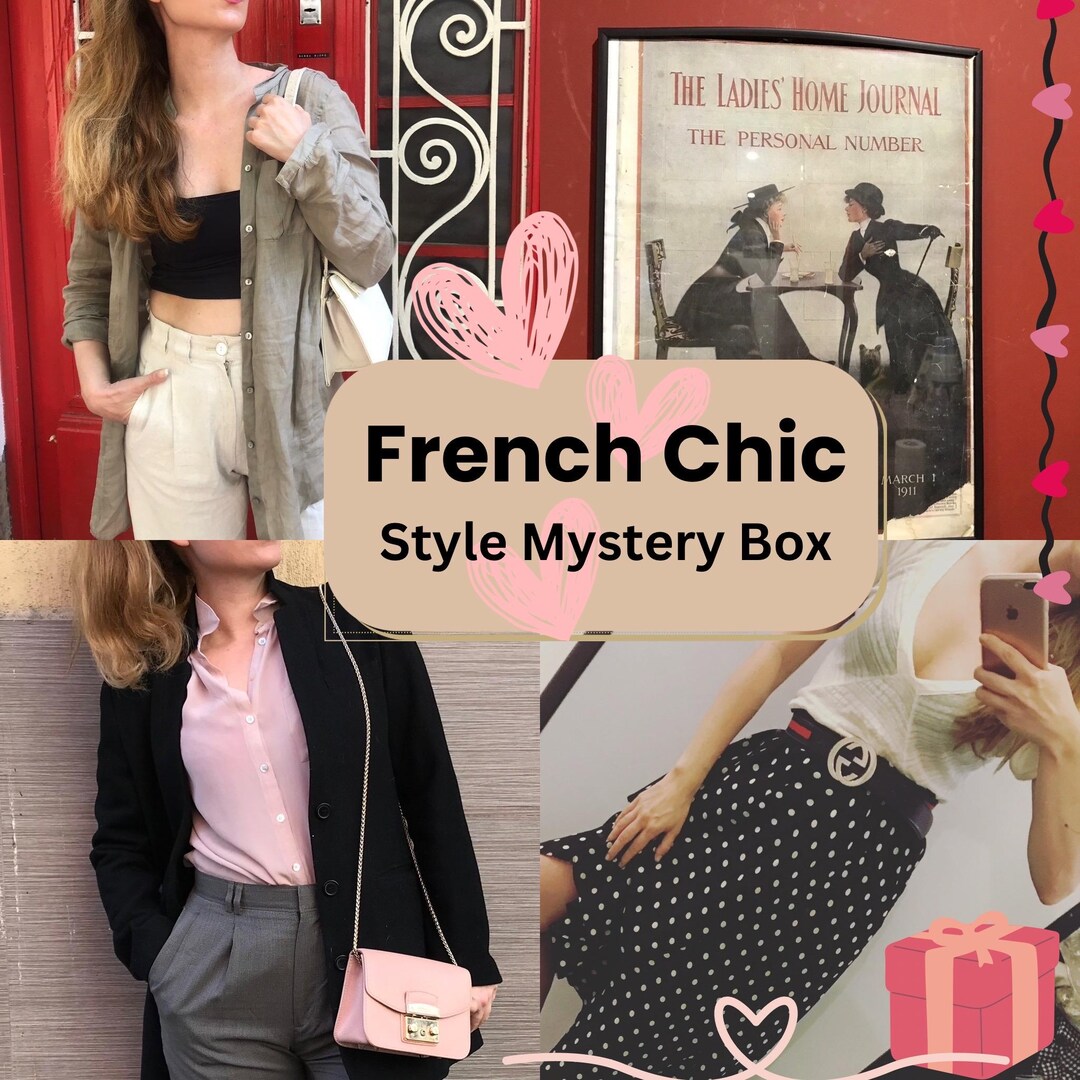 FRENCH CHIC Style Aesthetic Mystery Box Clothing Bundle Styling Servise ...