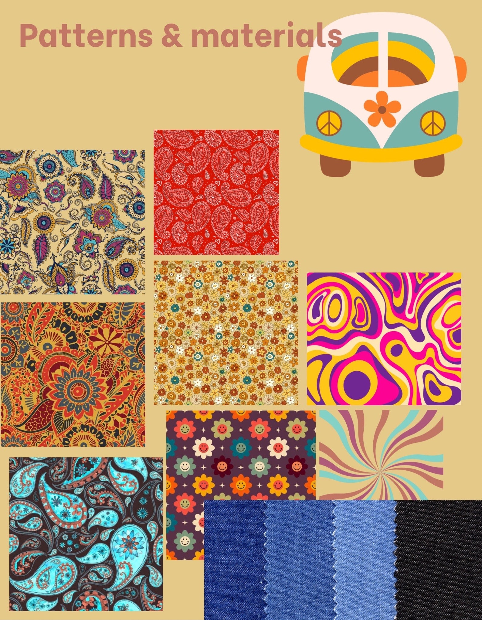 HIPPIE FLOWER Style Mystery Box Vintage Clothing Bundle Hippy Aesthetic ...