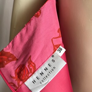 Hennes /HM / Vintage Pure Silk Y2K Dress,00s -90s Pink Silk Midi Dress ...