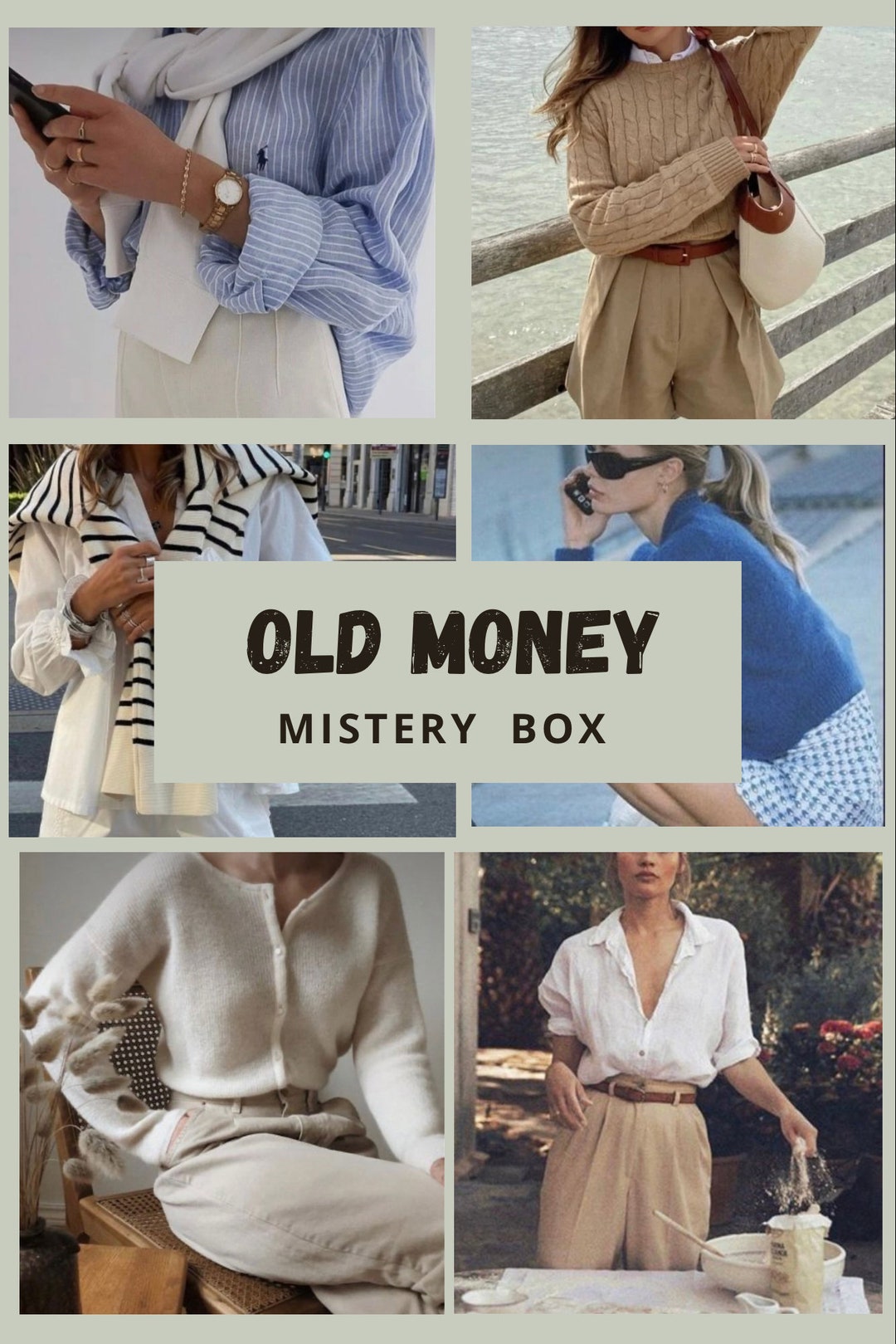 OLD MONEY Aesthetic Mystery Box Clothing Bundle Style Mystery Box ...