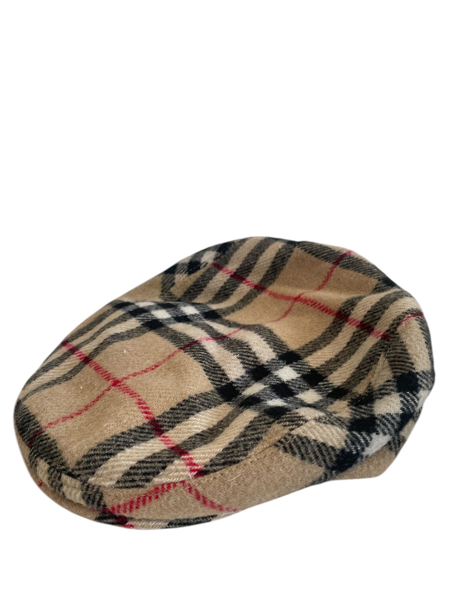 Vintage Beret Check Pattern Beret, Check Cap, Jack Daniels Wool Hat ...