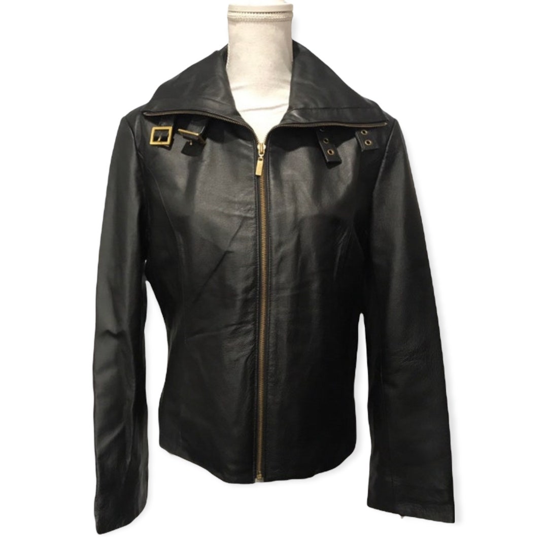 Pamela MC Coy Vintage Genuine Leather Jacket Biker Jacket M Real ...