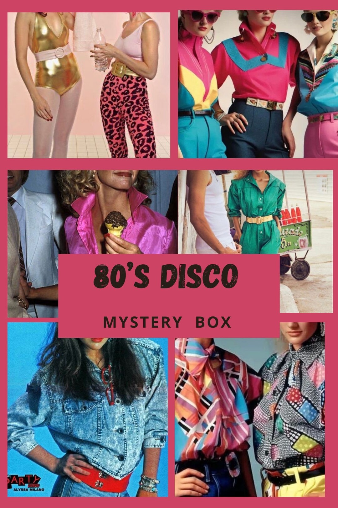 80S DISCO Style Aesthetic Mystery Box Styling Service Clothing Bundle ...