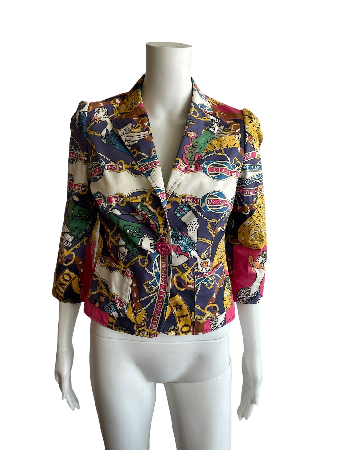 Vintage LOVE MOSCHINO Blazer Iconic Moschino 90s Blazer Jacket Ducks ...