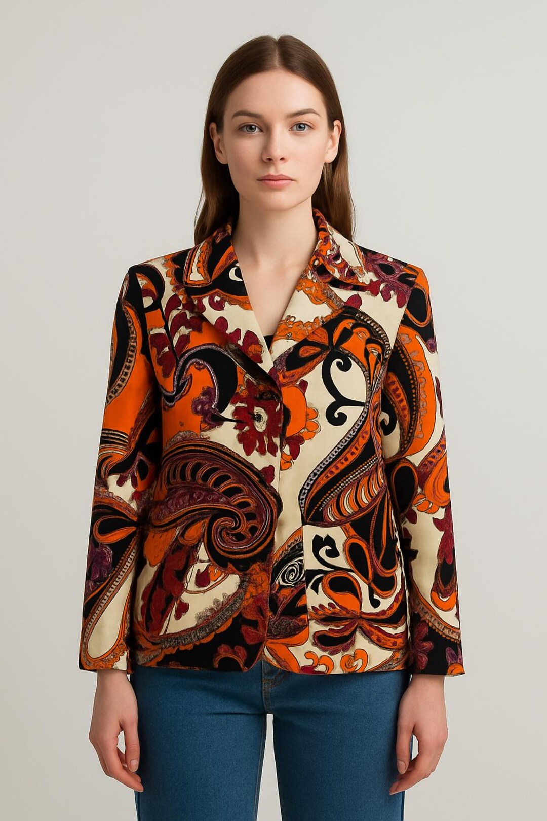 Vintage 70s Blazer Hippy Chic Jaclet Multicolour Blazer 70s- 80s ...