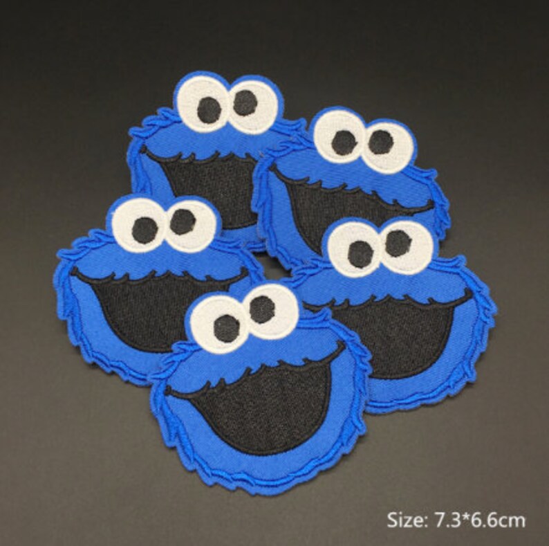 1 Pcs Cookie Monster Patch - Etsy
