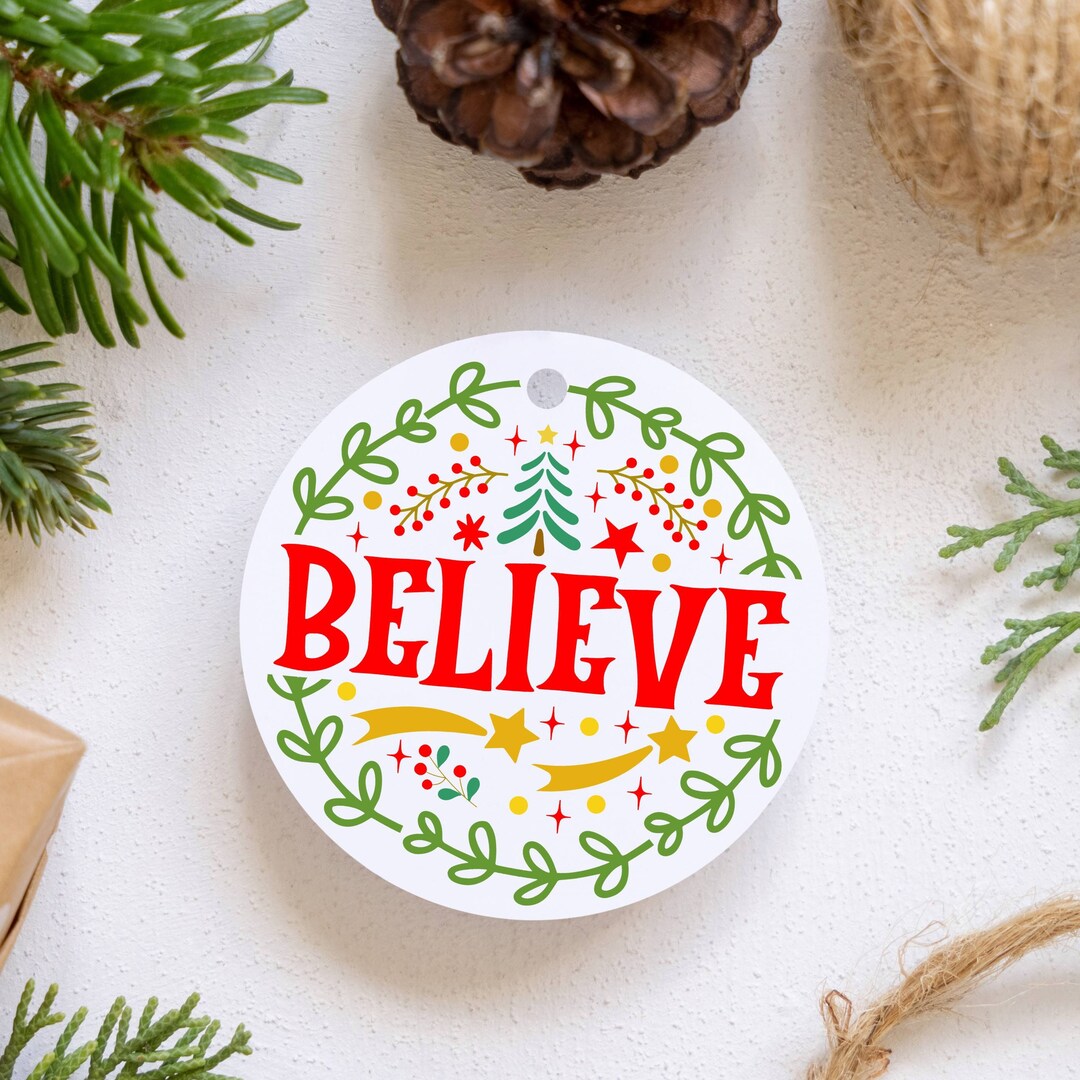 Believe Christmas Ornament, Believe Family Ornament, Christmas Ornament ...