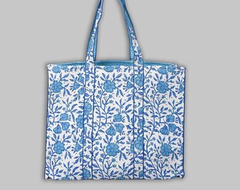 Quilted Block Printed Bag - Etsy