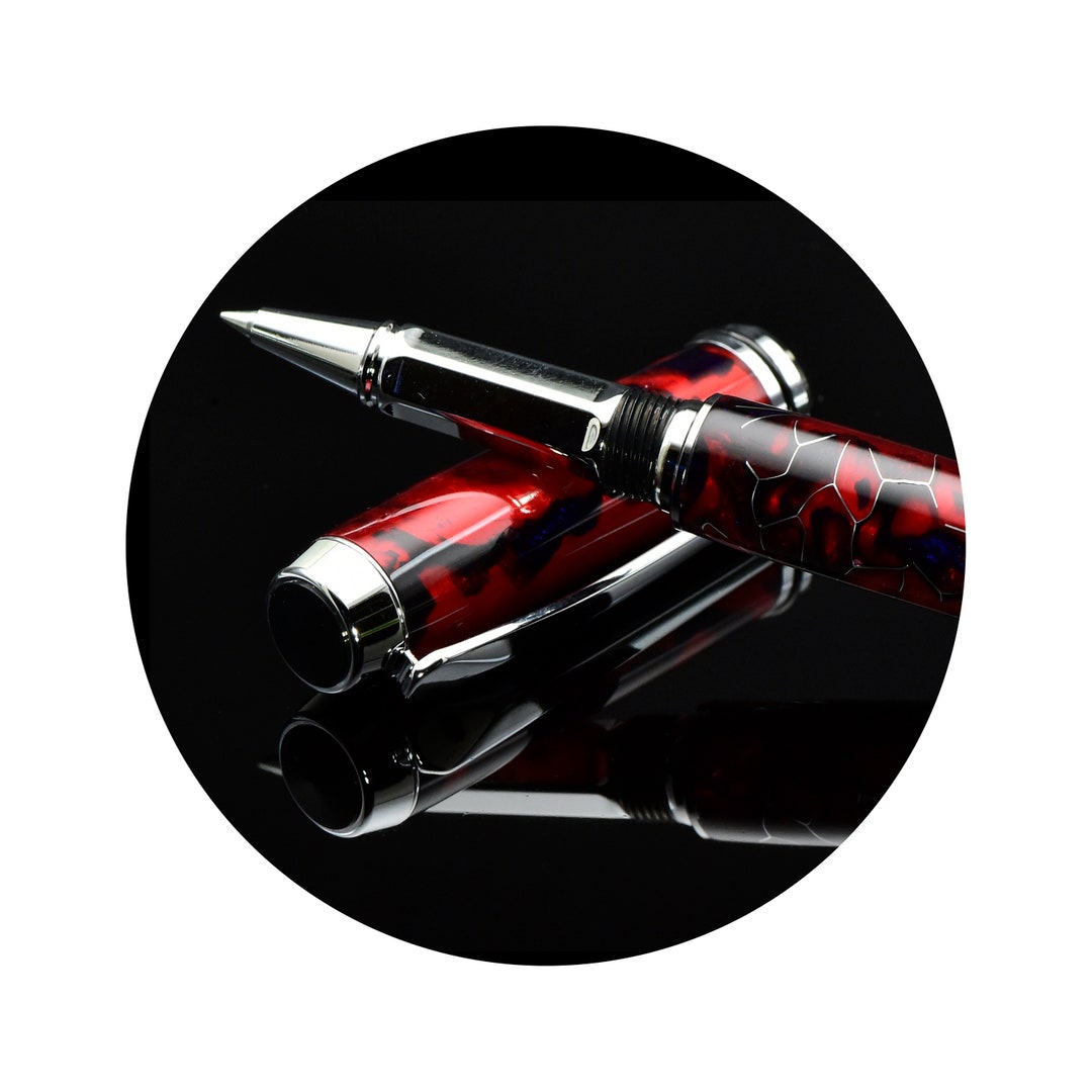 Pen 43 Screw Cap ( Alumilite Resin Epoxy Stabilized Wood Aluminum Grid ...