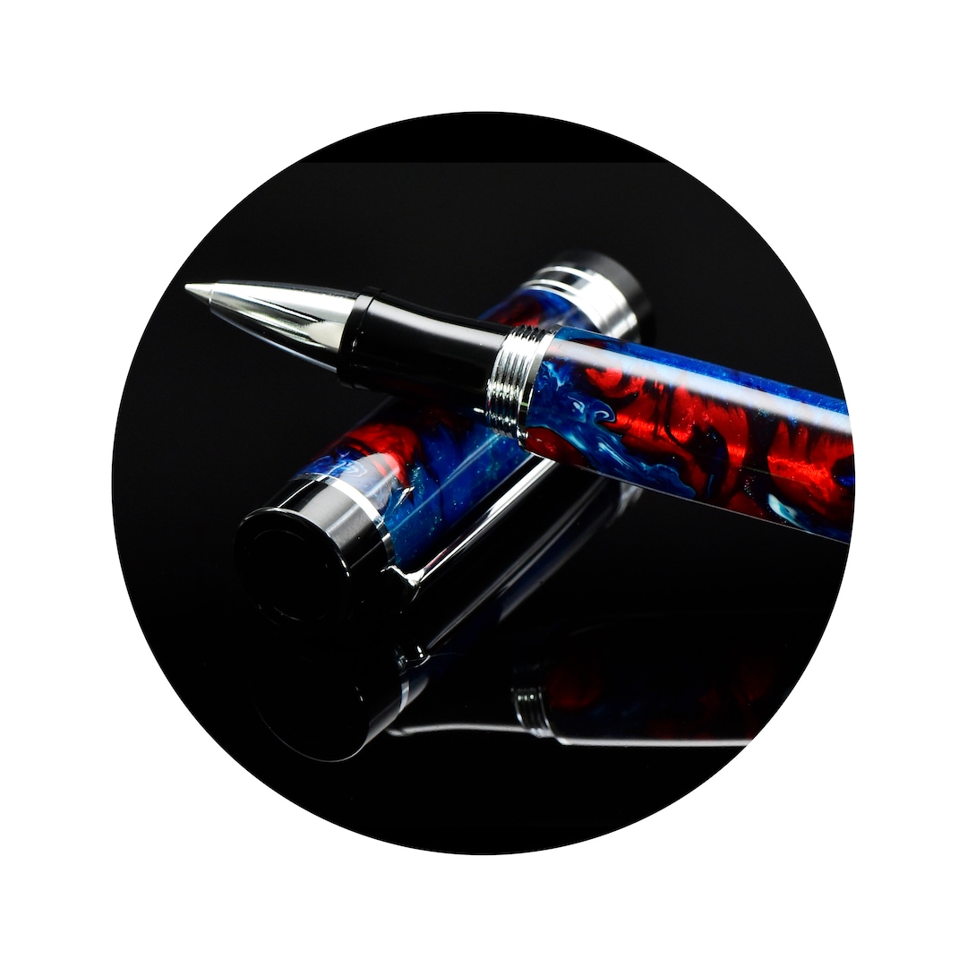 Pen 36 Screw Cap ( Alumilite Resin Epoxy Stabilized Wood Aluminum Grid ...