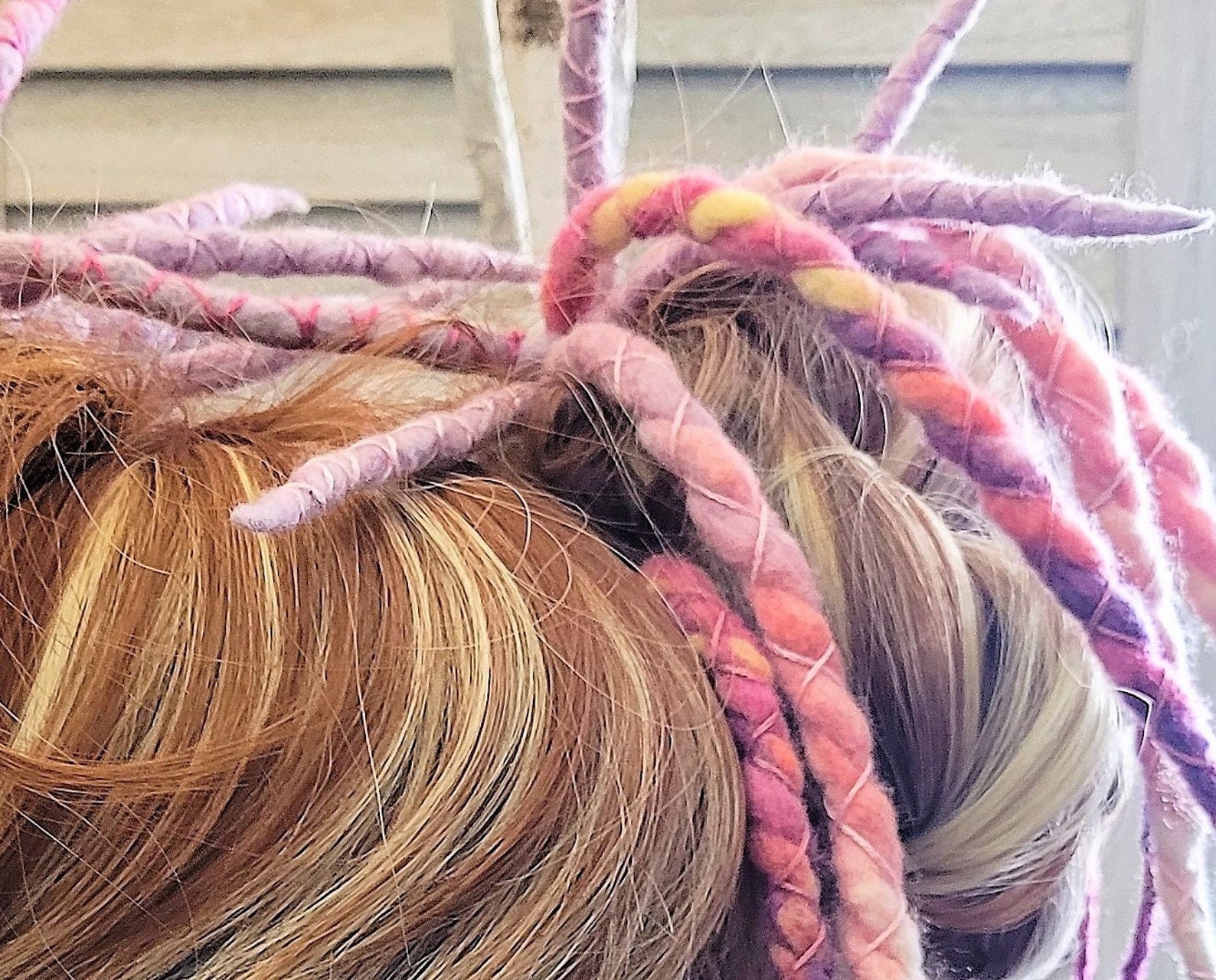 Summer Sherbet Wool Festival Hair Ponies - Etsy