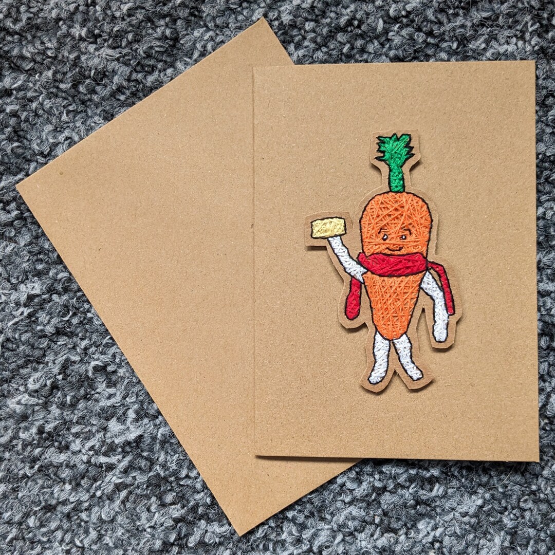 Kevin the Carrot Card - Etsy
