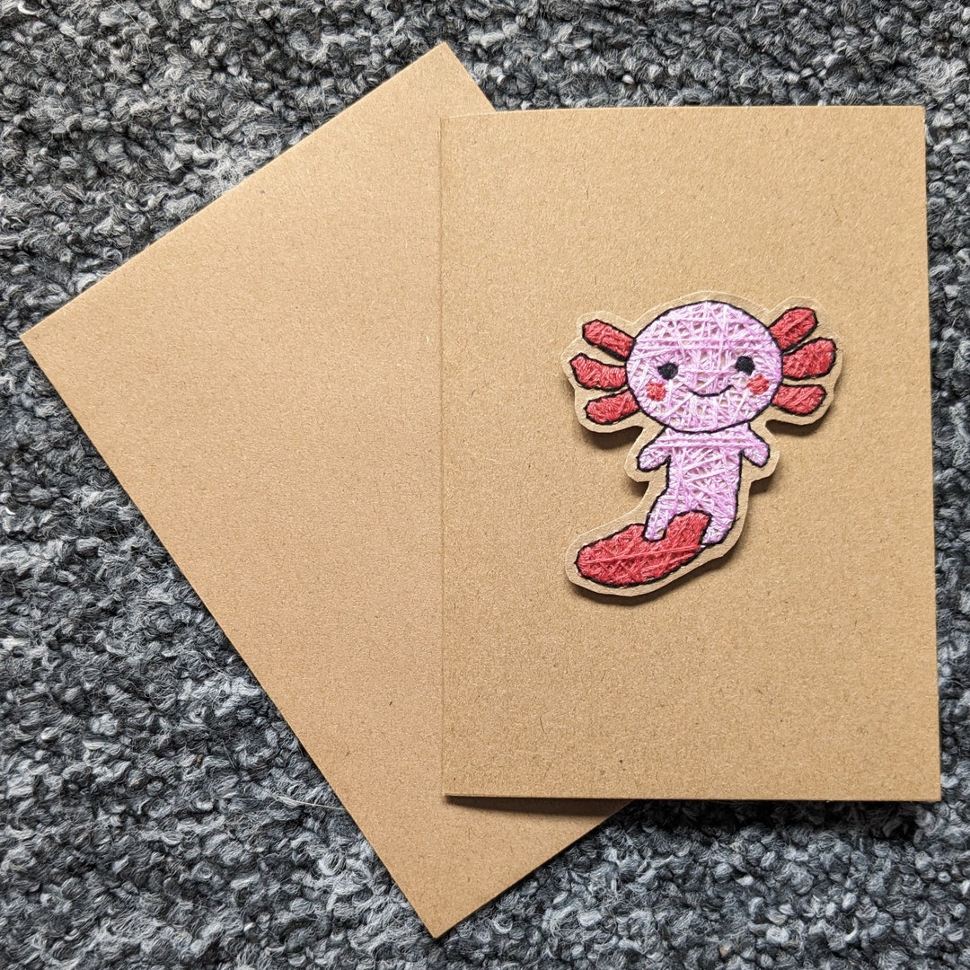 Axolotl Card - Etsy