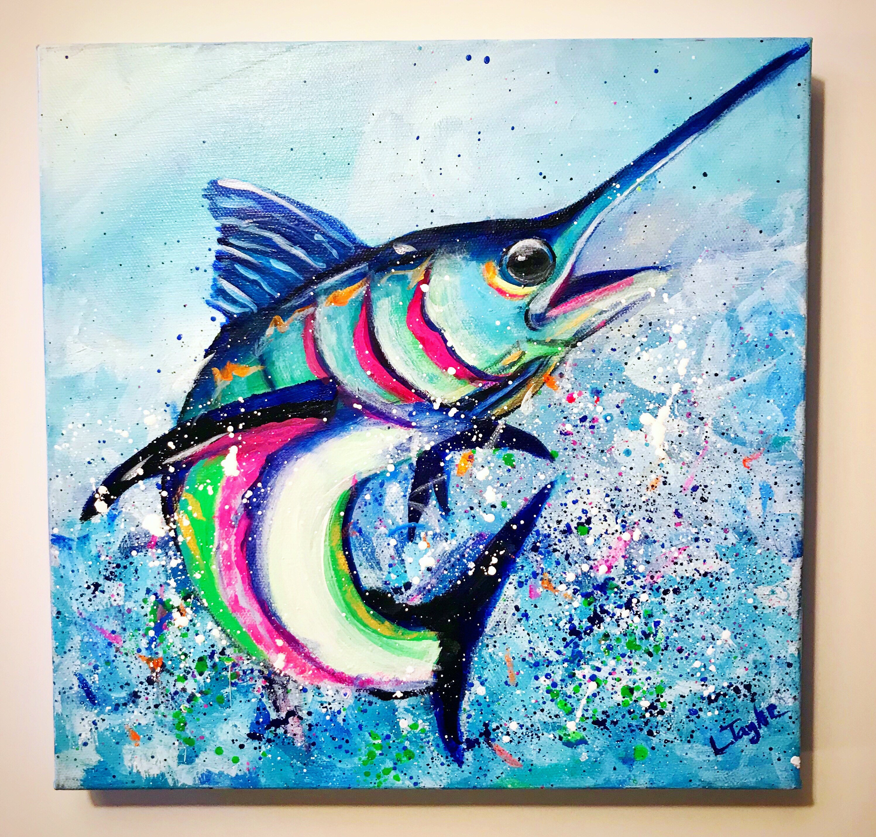 Blue Marlin Painting