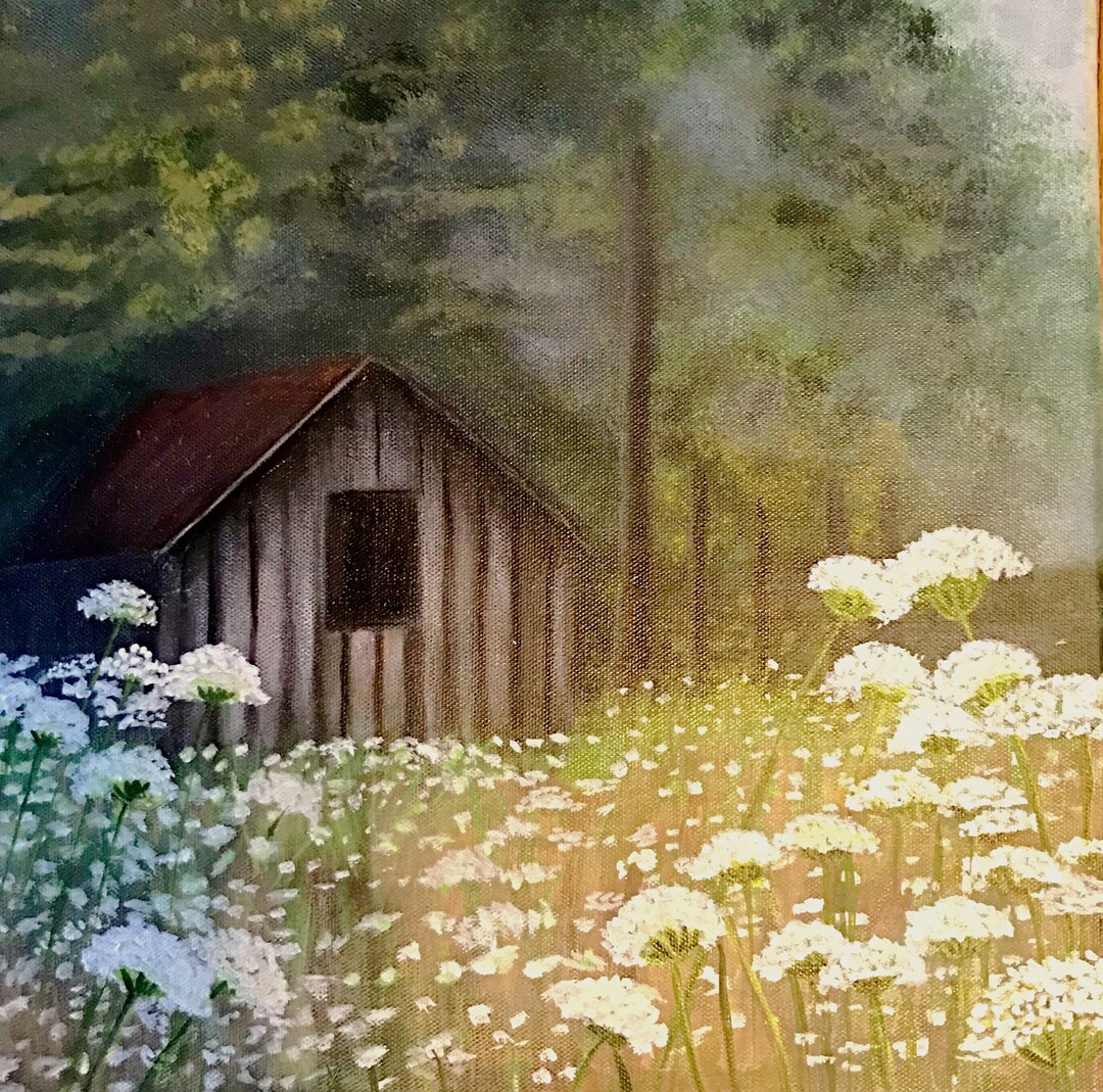 Rustic Barn Painting - Etsy
