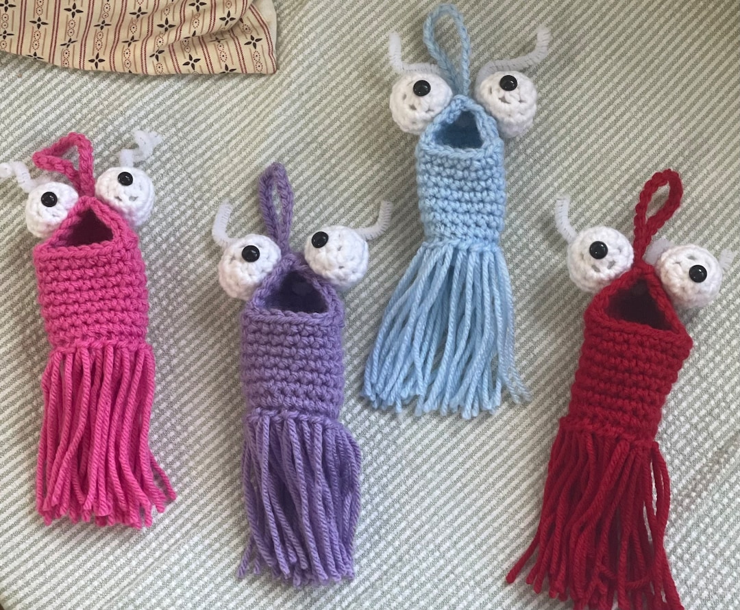 Car Crochet Mini Yip Yips, Yip Yip Car Mirror Hanging Accessories - Etsy