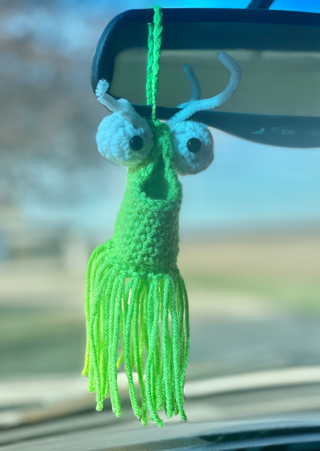 Car Crochet Mini Yip Yips, Yip Yip Car Mirror Hanging Accessories - Etsy