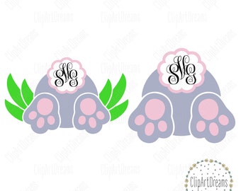 Rabbit feet svg | Etsy