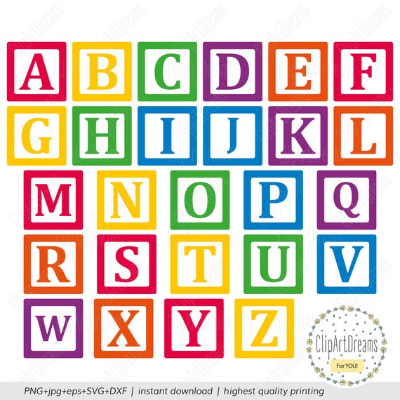 Building block font SVG Toy blocks letters alphabet ABC baby | Etsy Building block font SVG Toy blocks letters alphabet ABC baby | Etsy