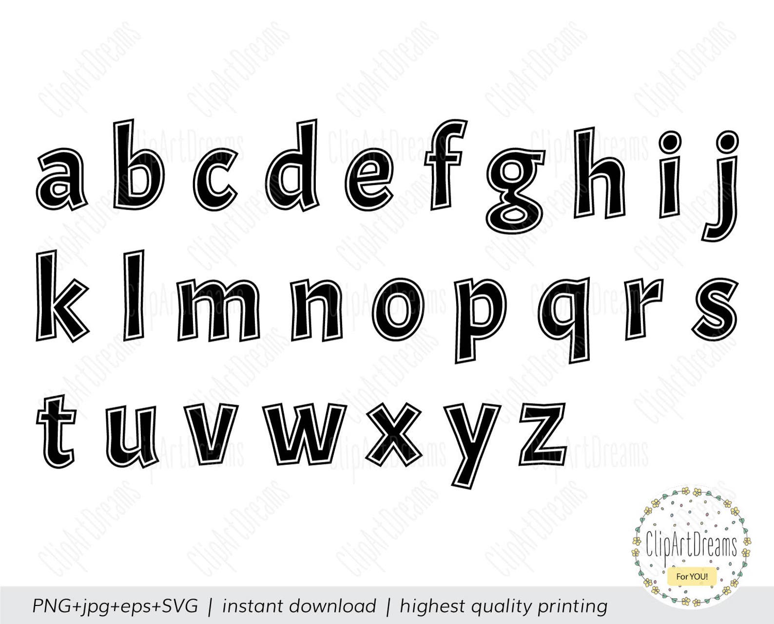 Outline Font Svg Outline Alphabet Svg Outline Letters Svg Etsy | Images ...