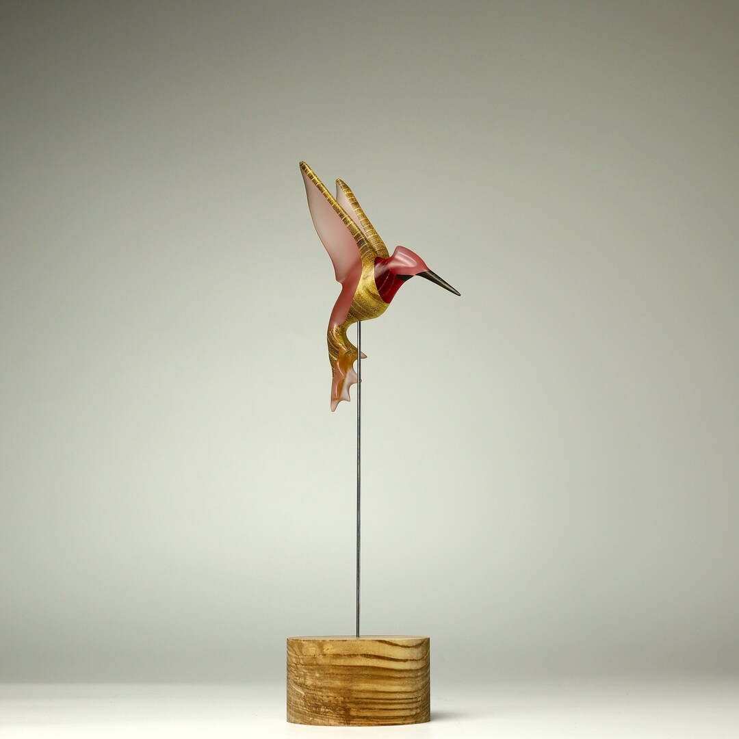 Hummingbird, Wood Art, Epoxy Resin, Sculpture, Art, Wood Sculpture ...