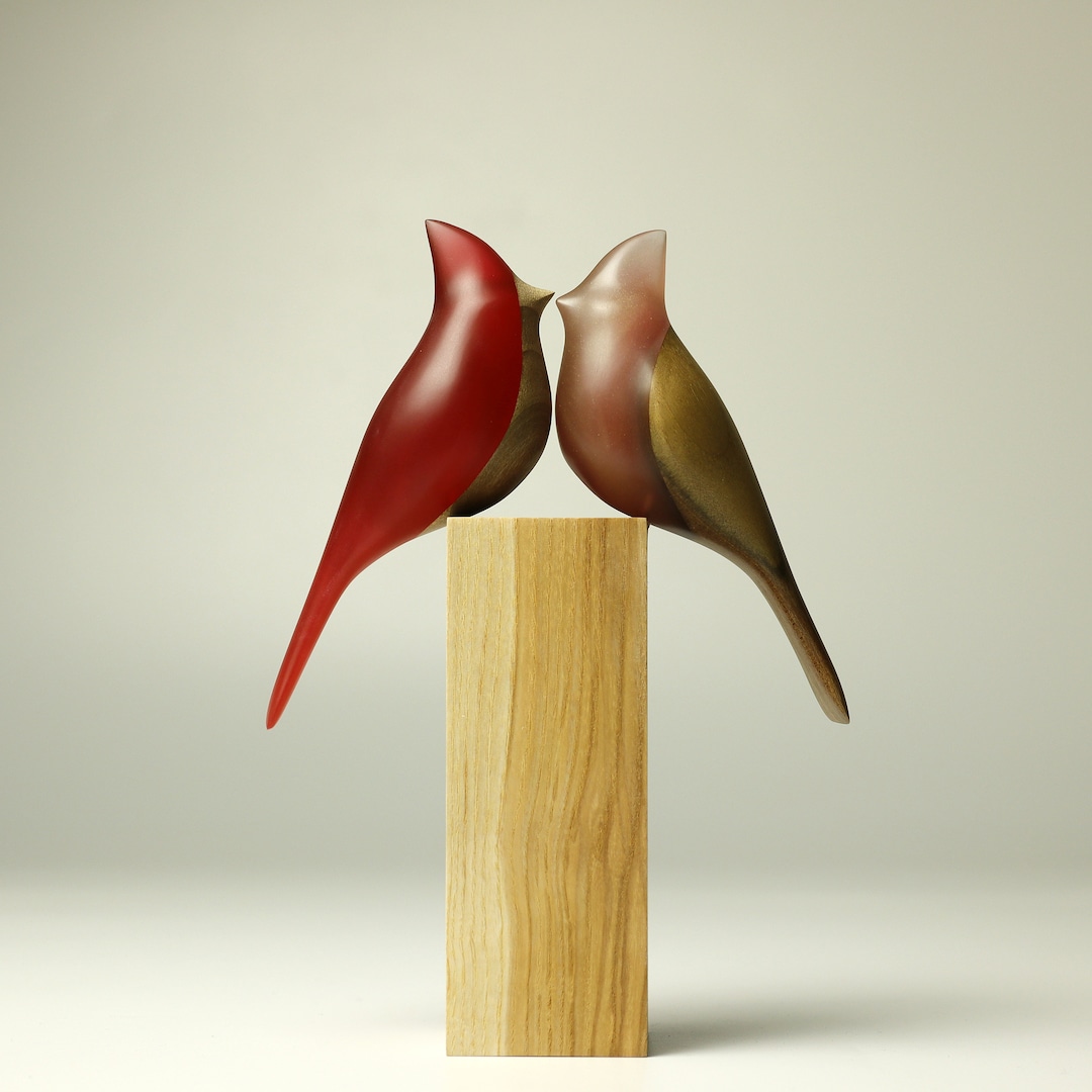 Love Birds, Cardinals, Wood Art, Sculpture, Art, Wood Carving, Wood ...