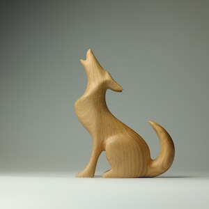 Wooden Wolf Sculpture (11) - Etsy