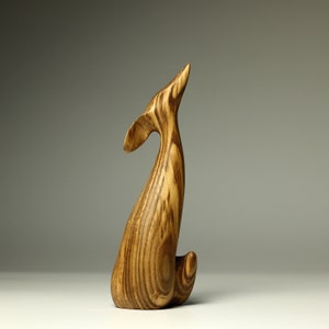 Fox, Fox Carved in Wood, Wooden Fox, Wood Art, Hand Made, Animal ...