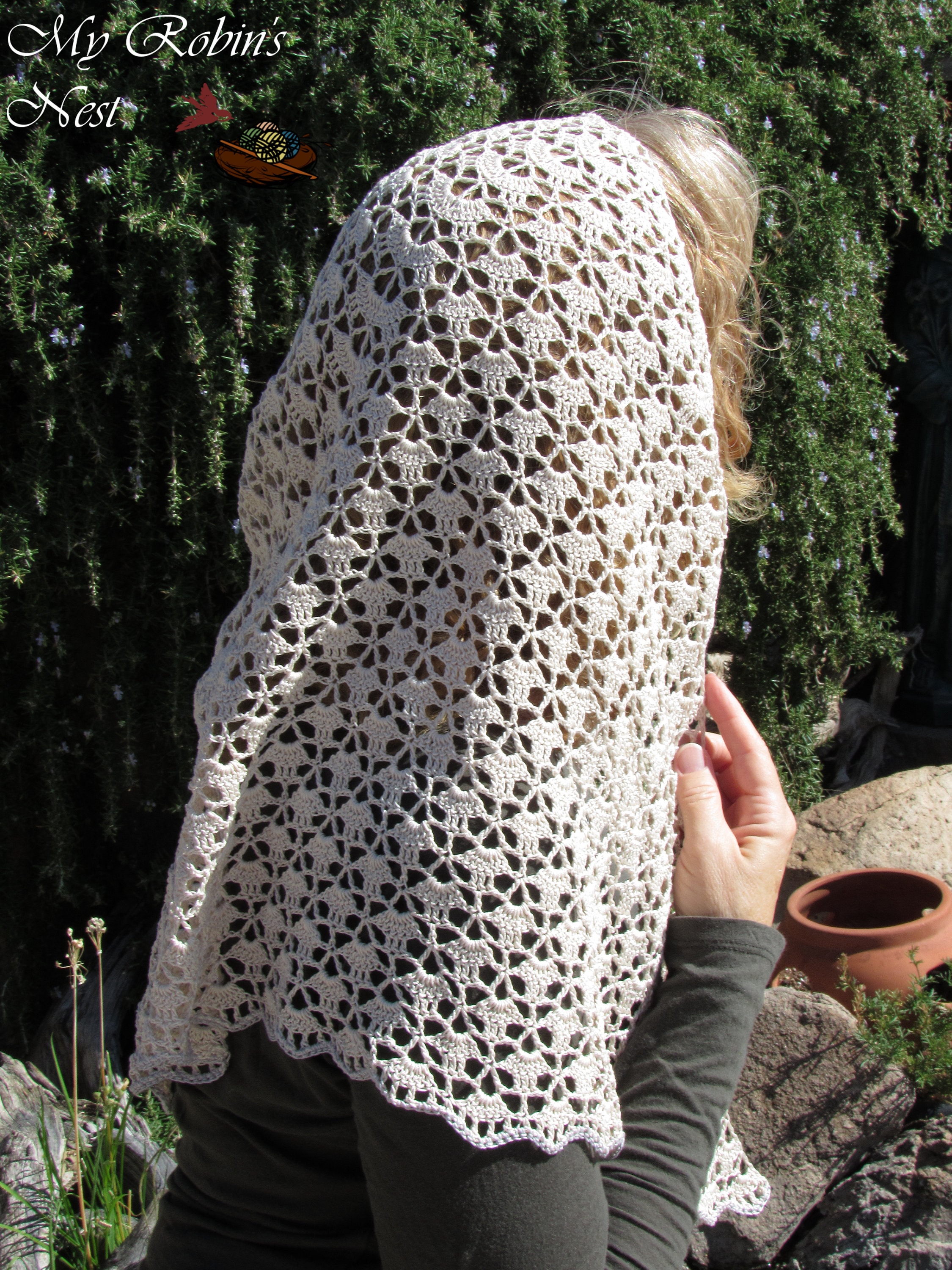 Sophia's Confirmation Veil in off White - Etsy