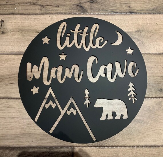 Little Man Cave DXF SVG File - Etsy