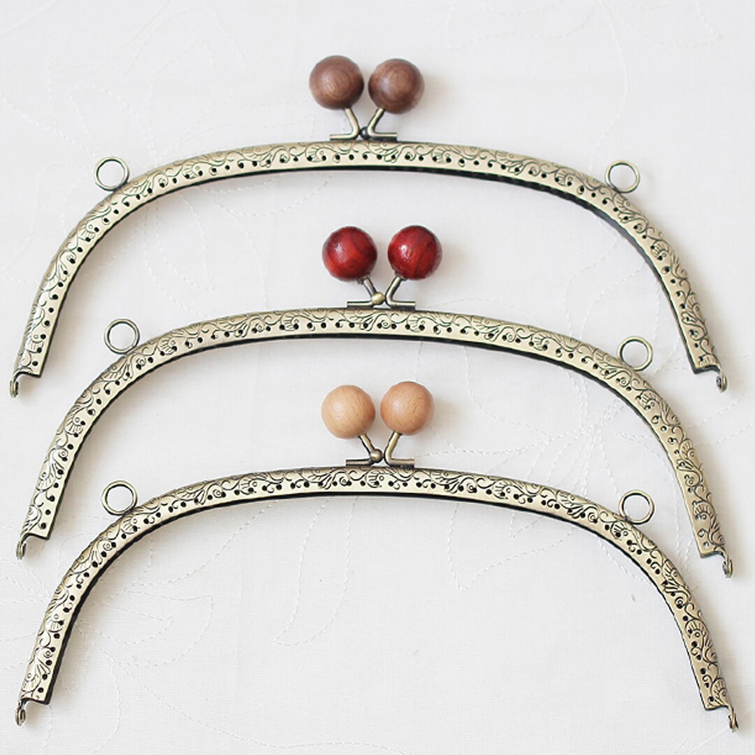 Double-sided Classic Purse Frame, Antique Style Bronze Bag Frame, Half ...