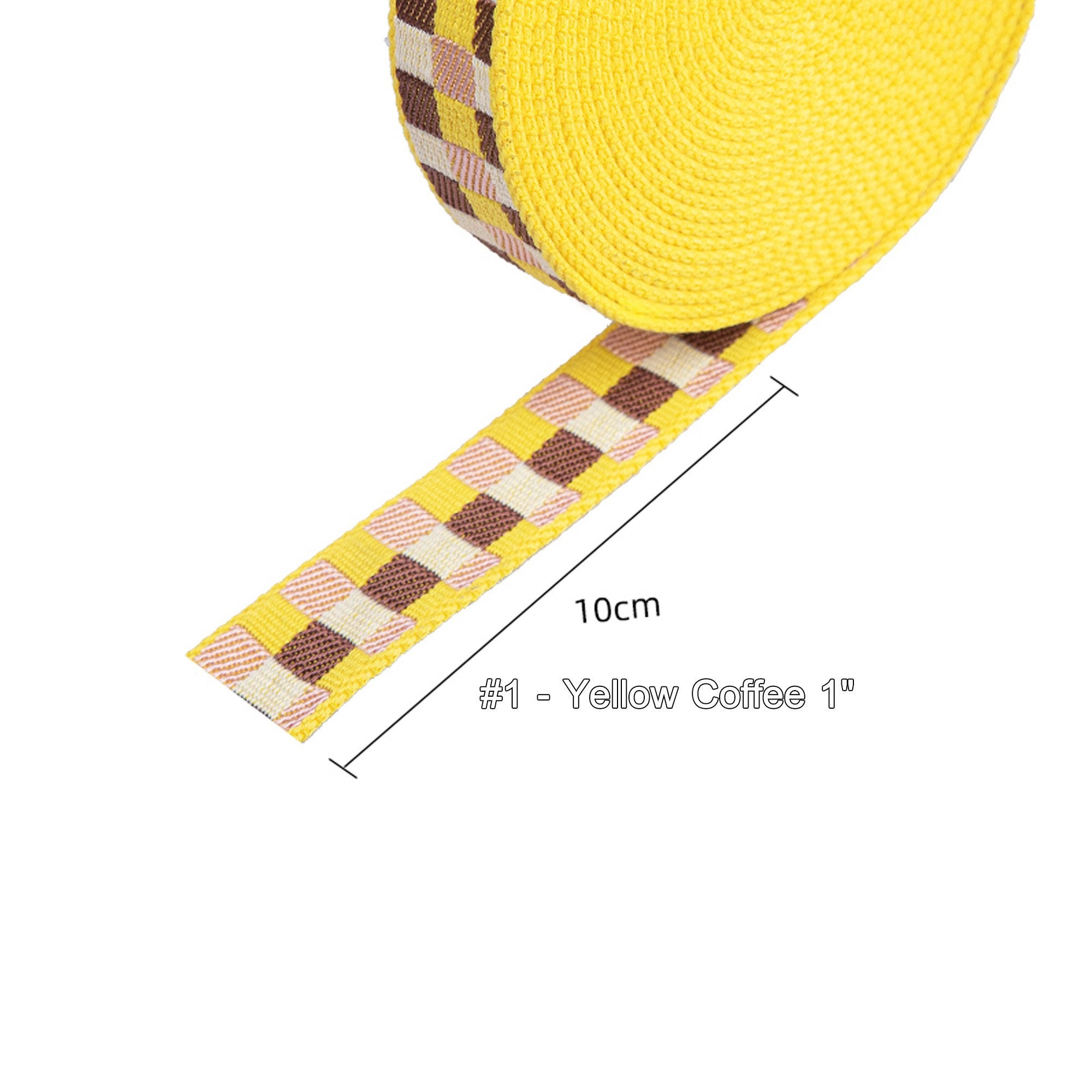 Webbing for Bag Handles, 1" 2" Wide Cotton Polyester Plaid Webbing, Bag ...