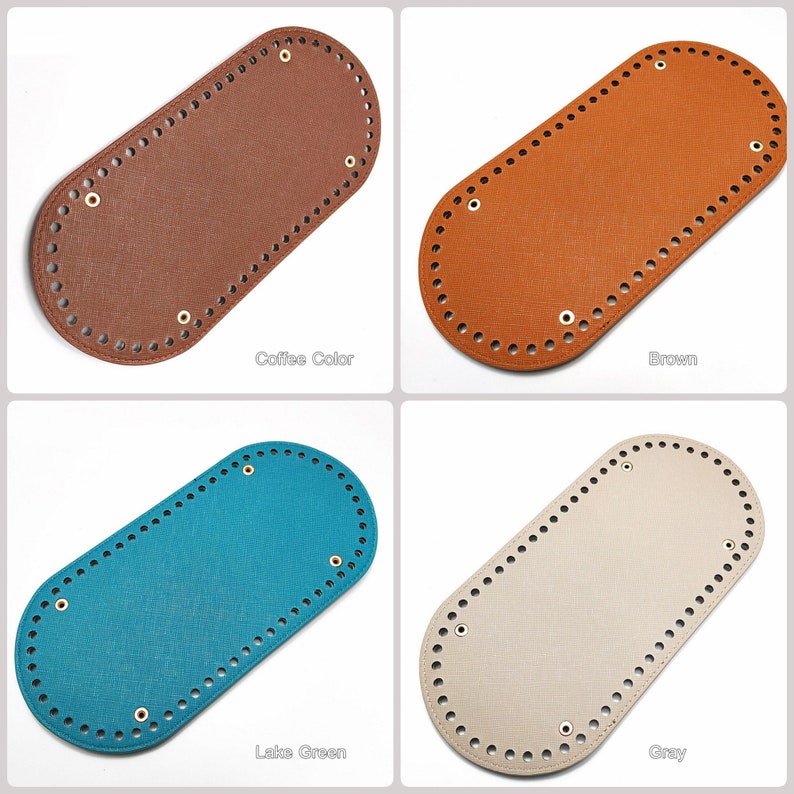 Crochet Bag Base, PU Leather Bottom for Knitted Bag Making, Purse Base ...