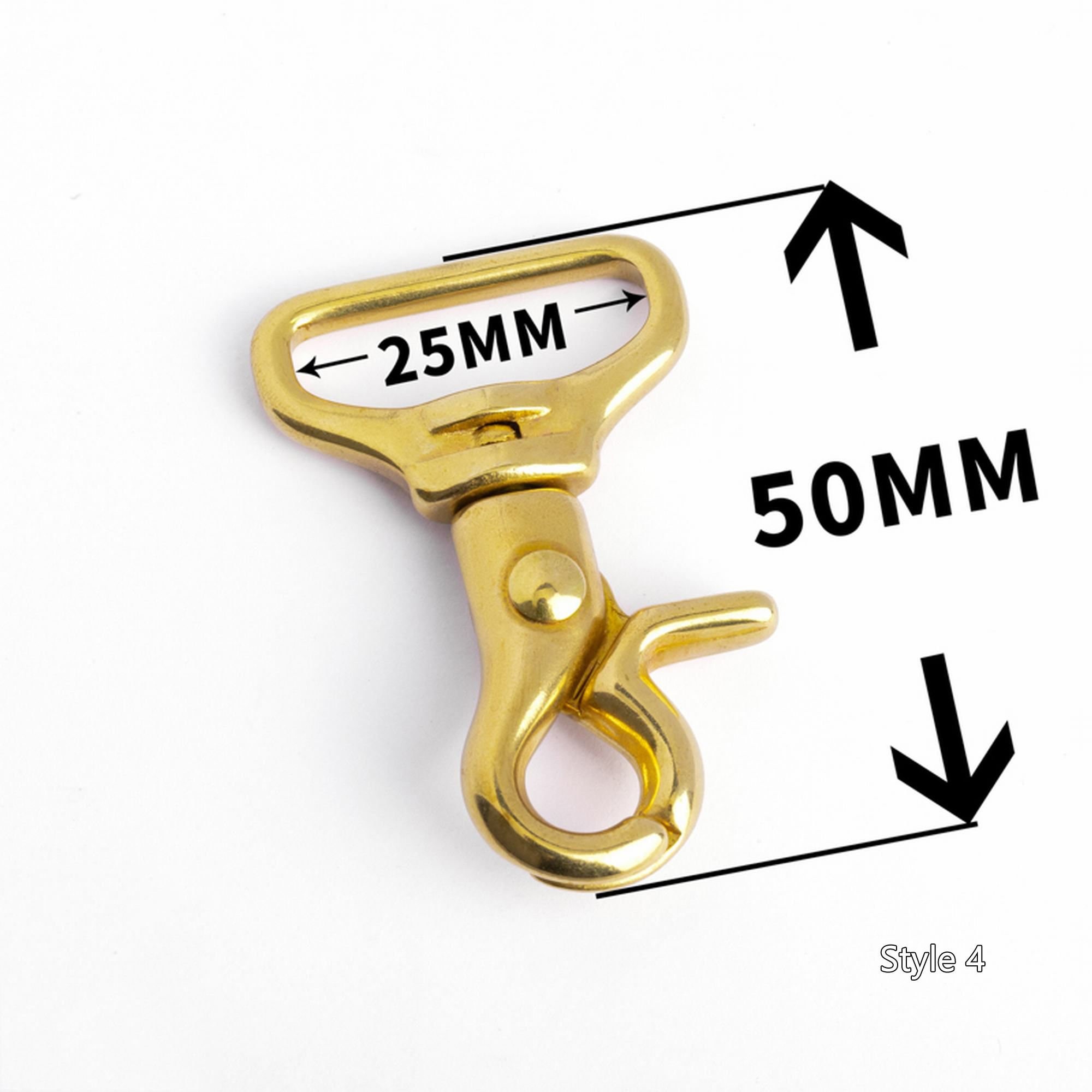 Swivel Trigger Snap Hooks,solid Brass Keychain Lobster Clasp With D ...