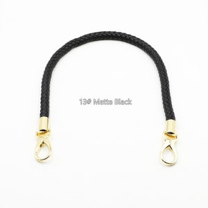 Braided Leather Handle Strap, Handbag Handle With Golden Hook, Faux PU ...