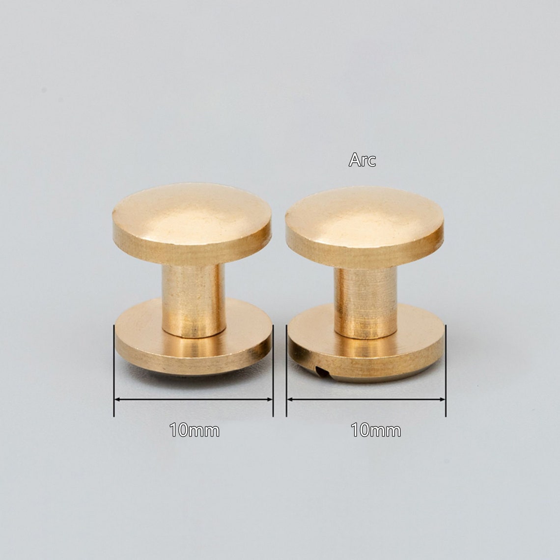 Solid Brass Chicago Screws for Handbags, Screwed Rivets Studs, Leather ...