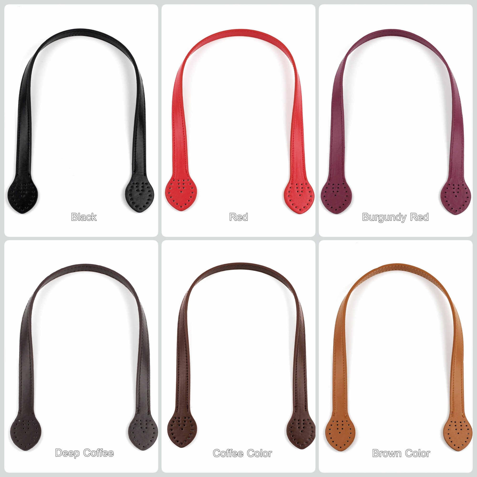 Crochet Bag Handle, Braided Bag Handle Supplies, PU Leather Handles ...