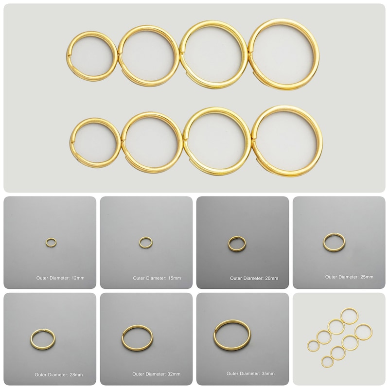Gold O Ring for Keys - Etsy