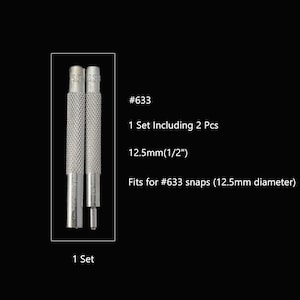 Snap Button Installation Tool, Press Rivet Studs Metal Snap Poppers ...