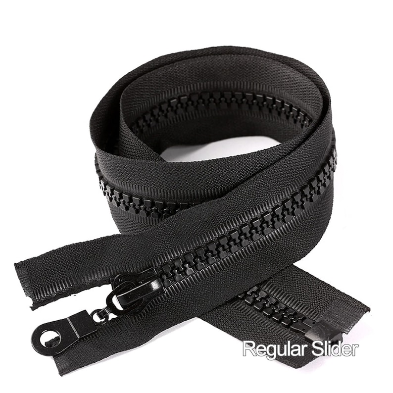 Strong & Large Molded Plastic Zipper With 1/ Two Way Slider, #8 Chunky ...