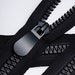 27"-59" Strong Large Molded Plastic Zipper, Black Chunky Zipper With 2 ...