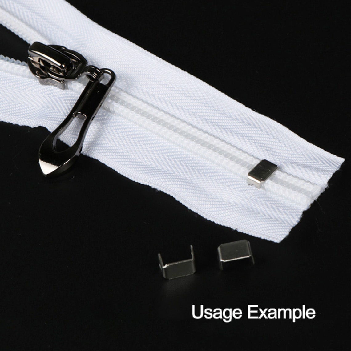 Metal Zipper Stopper for Top and Bottom, #3 #5 Zipper Repair Kit ...