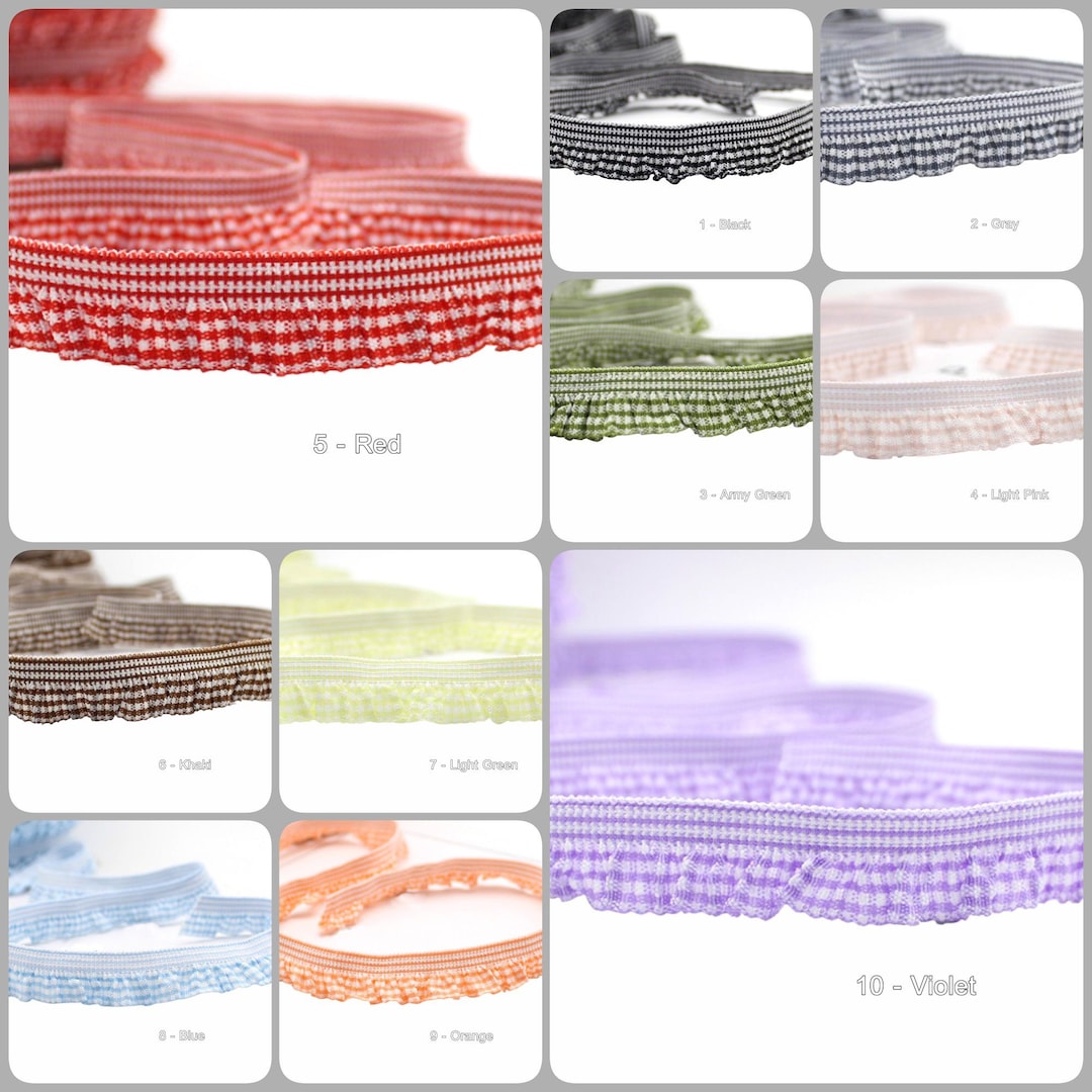 Pleated Stretch Trim for Doll Clothes, BJD Sewing Fabric Embellishments ...