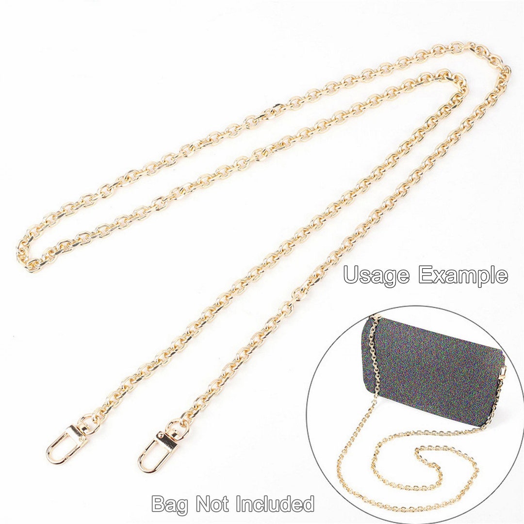 Gold Purse Chain Strap, Metal Chain Bag Strap, Bag Handle Chain ...