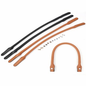 Bag Handles With Screw, PU Leather Purse Handle Replacement, Knitting ...