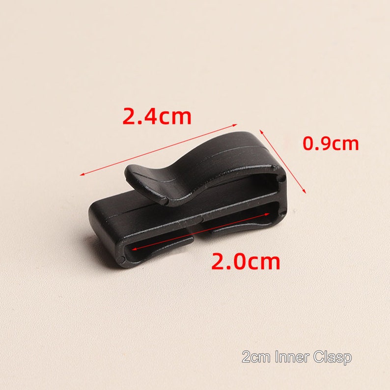 Slider Black Quick Slip Keeper Buckle -rectangle Adjustable Black ...