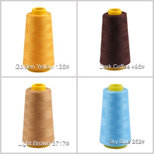 2500 Yards Polyester Strong Thread - Sewing Thread by the Spool - Denim ...